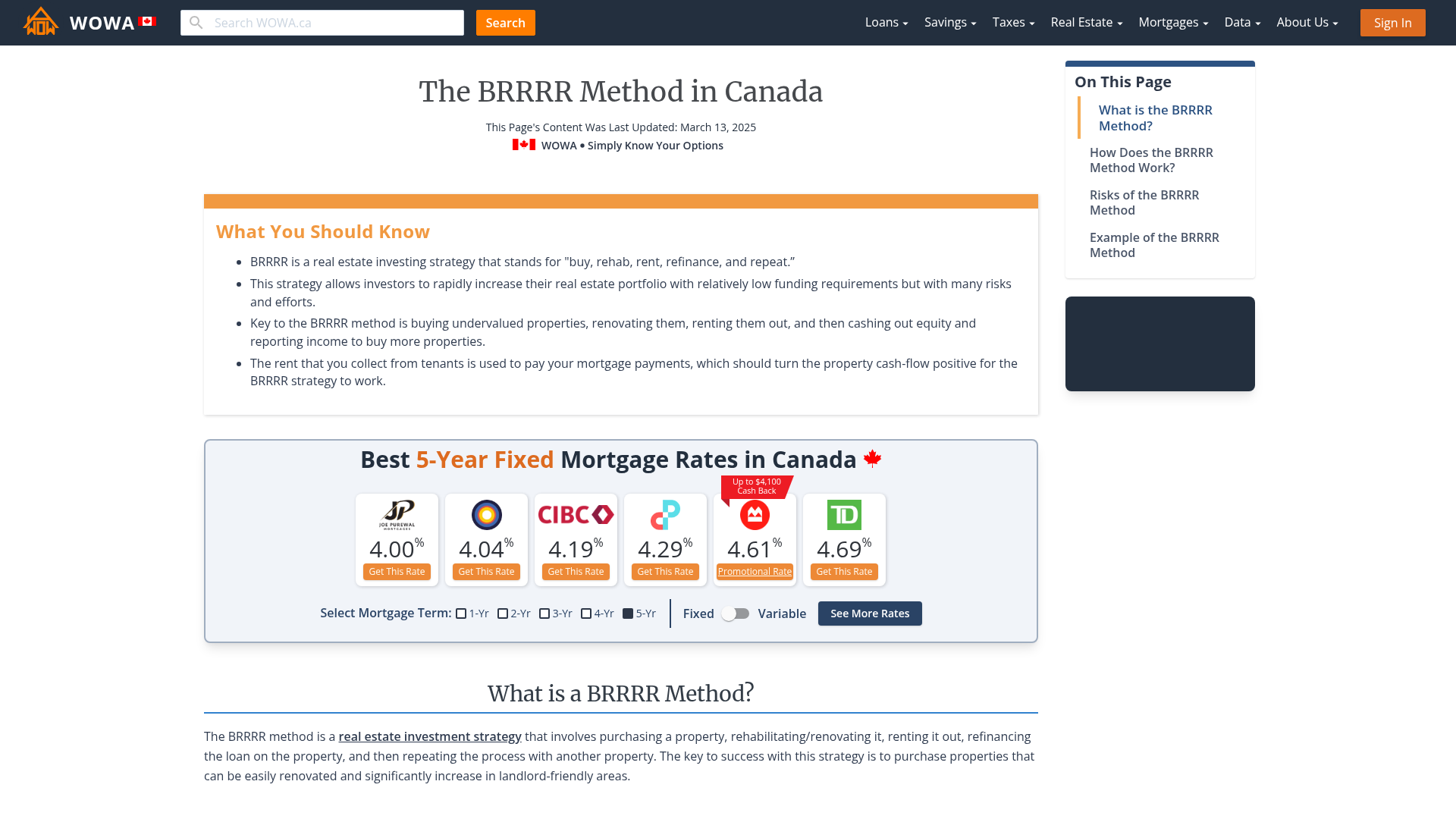 Brrrr Method In Canada Wowa Ca