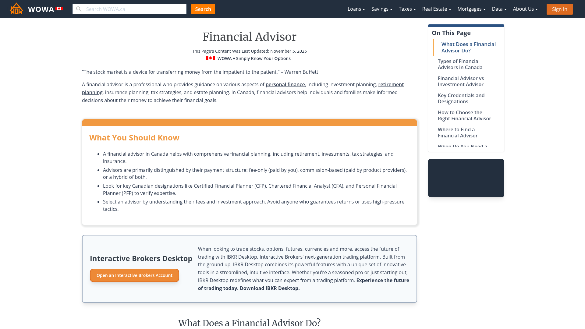 What Is a Financial Advisor? Role, Types, and How to Choose in Canada ...