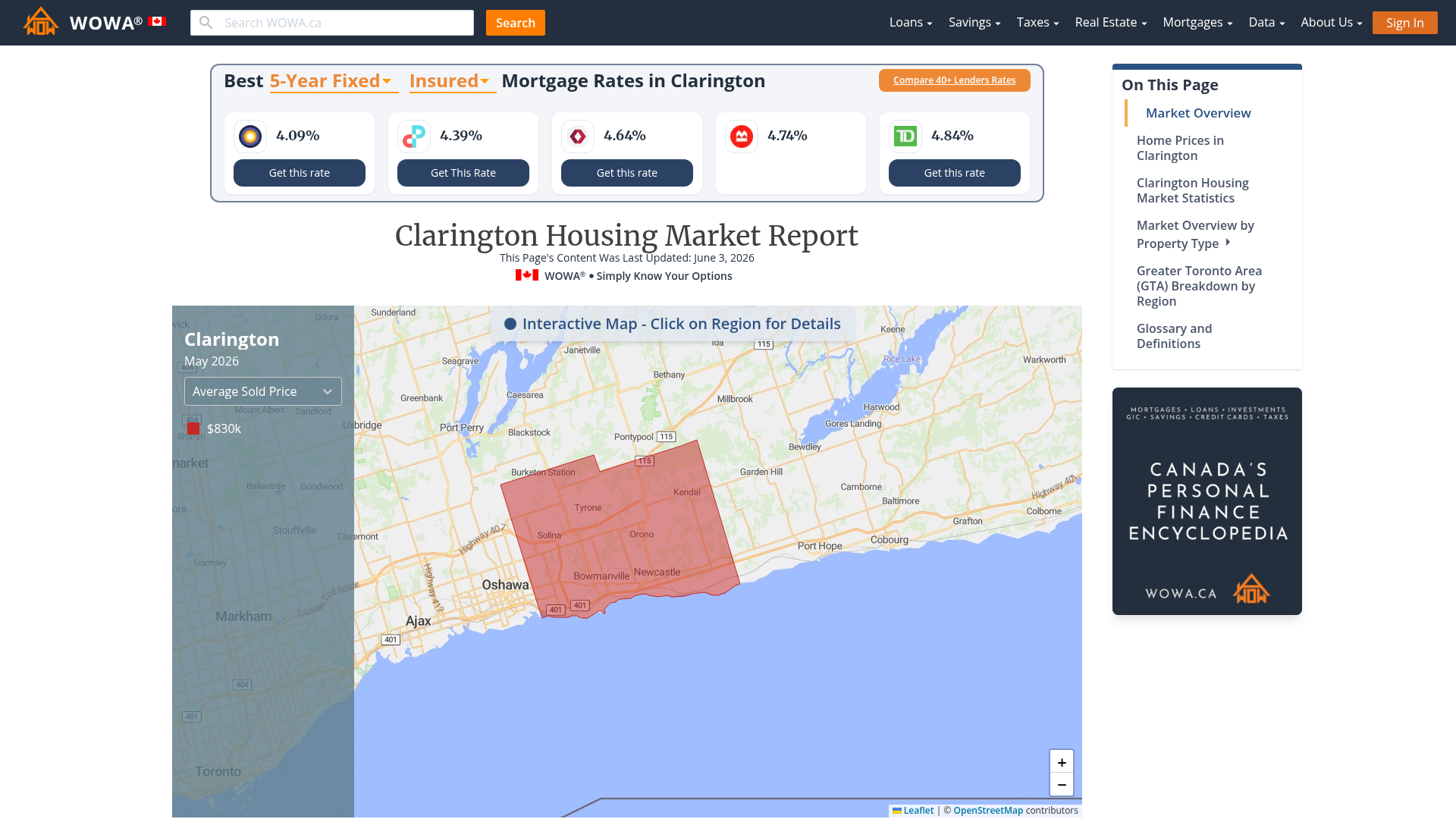 Clarington Housing Market Report: May. 5th, 2026 Update | Interactive ...