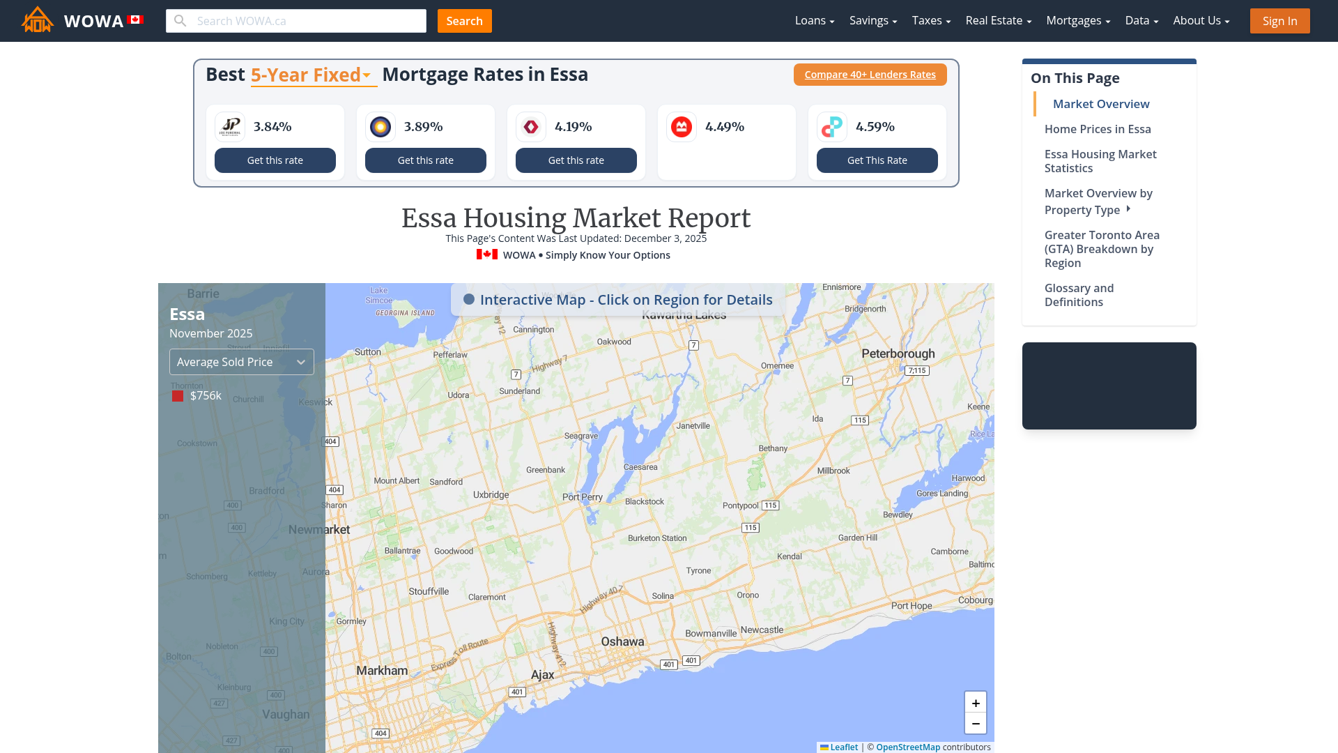 Essa Housing Market Report: Oct. 3rd, 2025 Update | Interactive Map ...