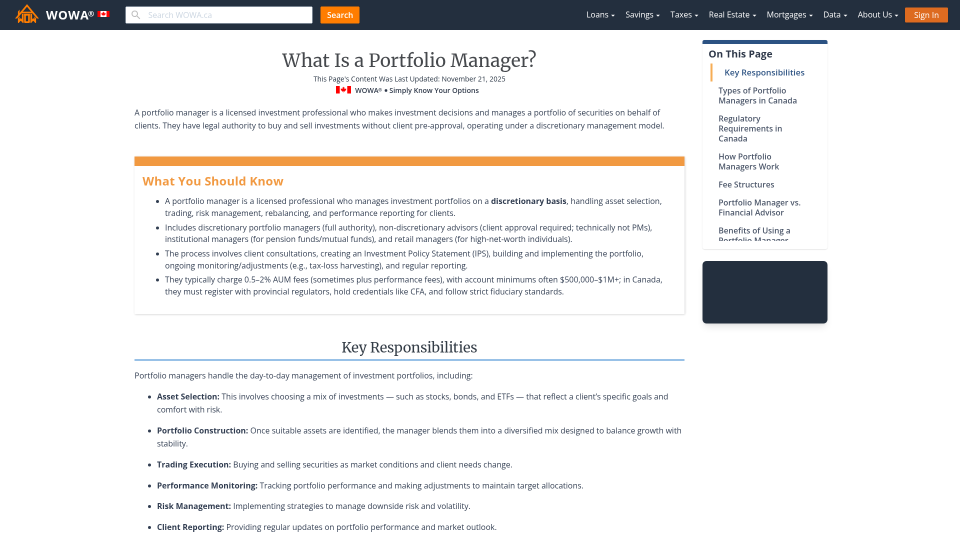 What Is a Portfolio Manager? | Role, Types & How They Work in Canada ...