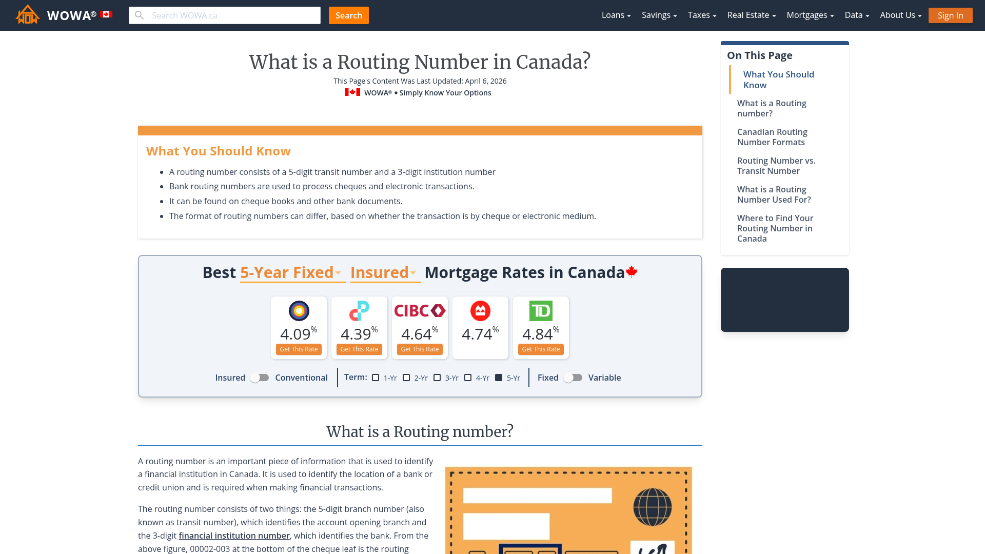 What Is A Routing Number In Canada WOWA ca